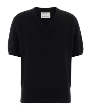 Extreme Cashmere Short-sleeved Sweater - Black