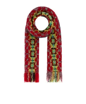 Dries Van Noten Marka Fringe Scarf - No
