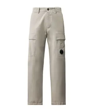 C.P. COMPANY Stretch Sateen Regular Fit Cargo Pants - Flint Grey