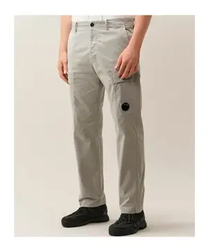 C.P. COMPANY Stretch Sateen Regular Fit Cargo Pants - Flint Grey