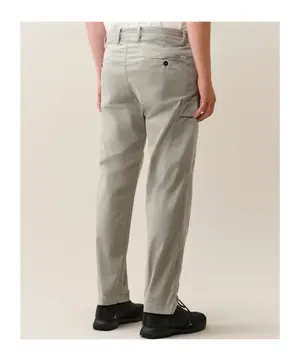 C.P. COMPANY Stretch Sateen Regular Fit Cargo Pants - Flint Grey