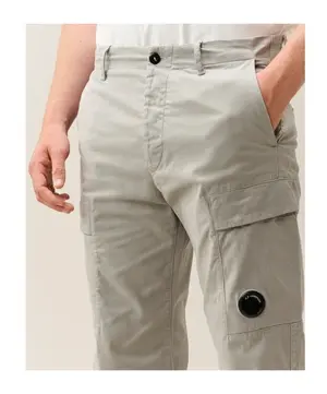 C.P. COMPANY Stretch Sateen Regular Fit Cargo Pants - Flint Grey