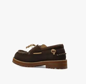Moschino Whipstitch Lug-sole Boat Shoes