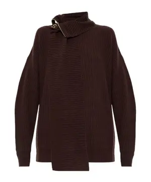 Sportmax Long-sleeved Sweater - Brown