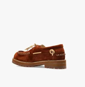 Moschino Suede Boat Loafers