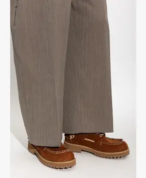 Moschino Suede Boat Loafers
