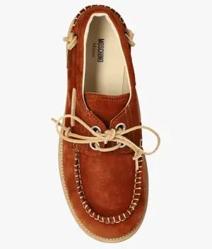 Moschino Suede Boat Loafers