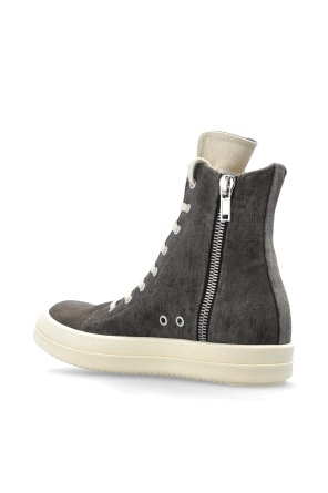 Rick Owens Lace-up Zip-up High-top Sneakers
