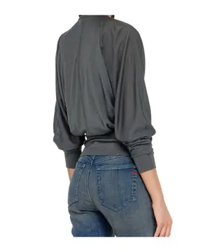 DIESEL® Tencel-blend Cardigan Top With Batwing Sleeves