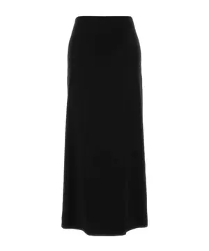 JIL SANDER Pleated-insert Side-pocket Maxi Skirt - Black