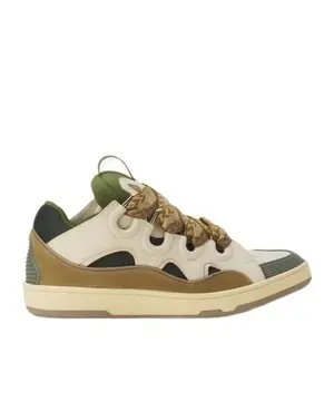 LANVIN Round-toe Low-top Casual Shoes - Green