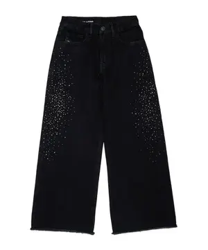 DIESEL® Embellished Raw-cut Jeans
