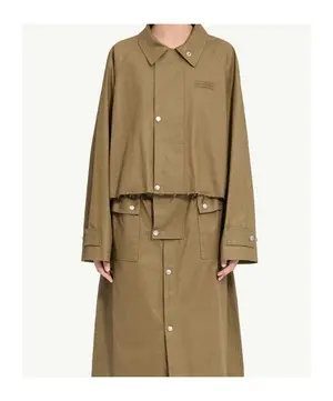 MAISON MARGIELA Cropped Coated Trench Jacket