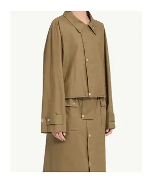 MAISON MARGIELA Cropped Coated Trench Jacket