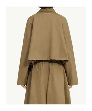 MAISON MARGIELA Cropped Coated Trench Jacket