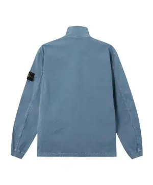 Stone Island Logo-patch Zip-up Shirt Jacket