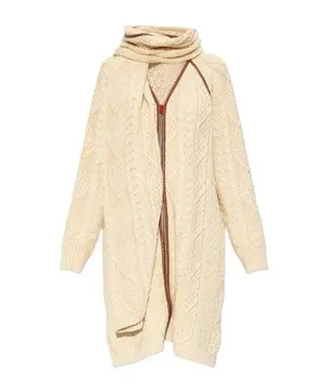 DIESEL® Long Cardigan With Zipper Detail