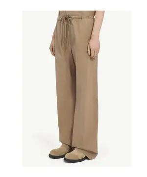 MAISON MARGIELA Drawstring Washed Cotton Trousers