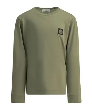 Stone Island Logo-patch Long-sleeve T-shirt - Green