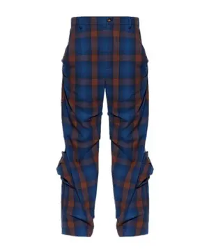 VIVIENNE WESTWOOD Plaid Casual Pants - Blue