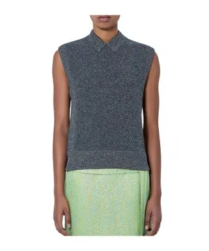 Marni Wool Vest With Lurex Detailing