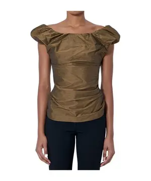 VIVIENNE WESTWOOD Ginnie Off-shoulder Top With Ruched Detailing