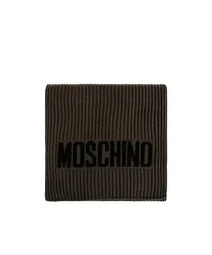 Moschino Logo Scarf - Green
