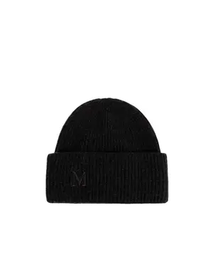 Max Mara Ribbed Knit Hat - Black