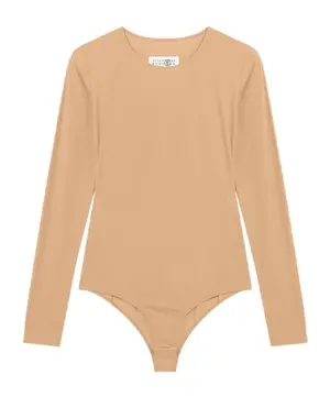 MAISON MARGIELA Long-sleeve Bodysuit - Beige