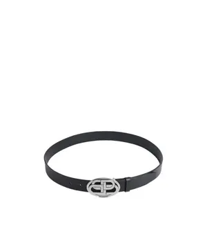 Balenciaga Oval Bb Belt - Black