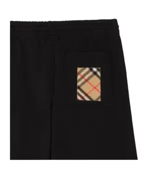 Burberry Check Label Cotton Track Pants