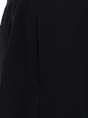 Burberry Straight-leg Cotton Loop-back Sweatpants With House Check Patch - Black