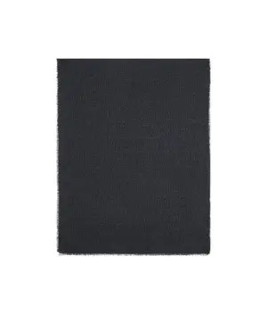 Armani Exchange Scarf In Cotton And Viscose Jacquard - Black