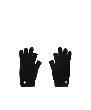 Rick Owens Ribbed Gloves - Black