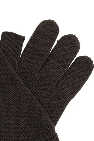 Rick Owens Ribbed Fingerless Gloves