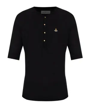 VIVIENNE WESTWOOD T-shirt Sailor Henley - Black
