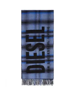 DIESEL® S-check Jacquard Logo-lettering Scarf