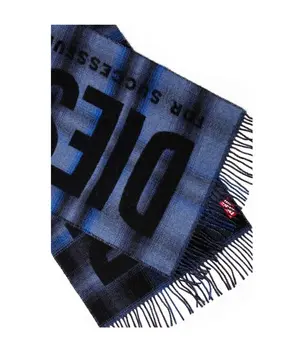 DIESEL® S-check Jacquard Logo-lettering Scarf