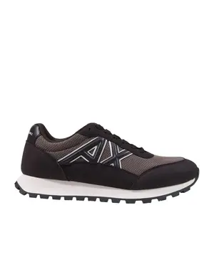 Armani Exchange Sneakers In Mesh And Microsuede