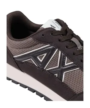 Armani Exchange Sneakers In Mesh And Microsuede