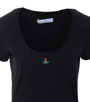 VIVIENNE WESTWOOD Lollo Orb Logo T-shirt - Black