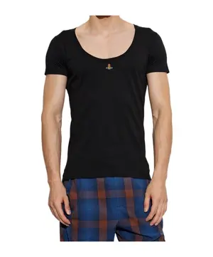 VIVIENNE WESTWOOD Lollo Orb Logo T-shirt - Black