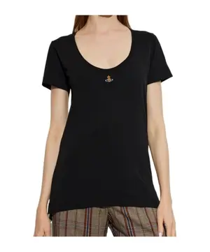 VIVIENNE WESTWOOD Lollo Orb Logo T-shirt - Black