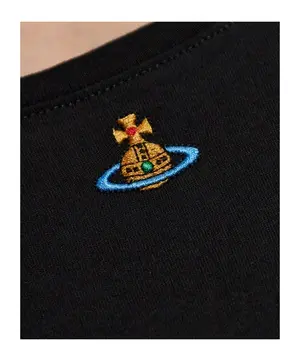 VIVIENNE WESTWOOD Lollo Orb Logo T-shirt - Black