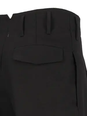 AMI Paris Pleated Straight-leg Trousers