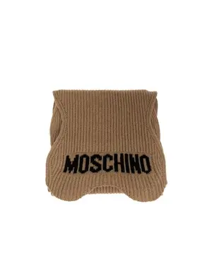 Moschino Ribbed Scarf - Brown