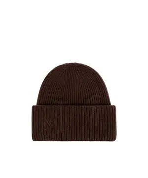 Max Mara Ribbed Brimless Hat - Brown