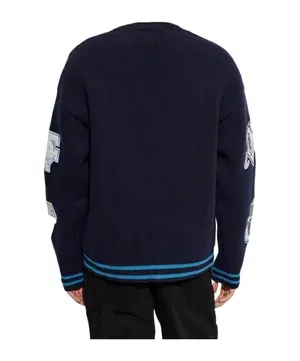 Off-White Long-sleeved Cardigan With Appliqu