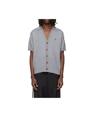 VIVIENNE WESTWOOD Short Sleeve Button Cardigan - Grey