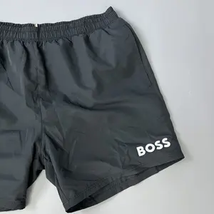 Hugo Boss Elastic Waist Shorts With Logo Embellishment